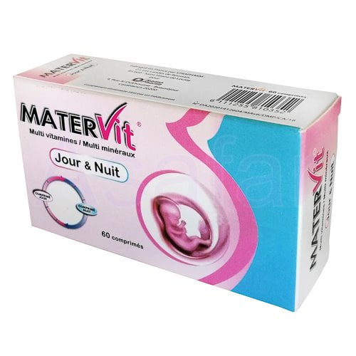 MATERVIT, 60 cp – Fiche médicament
