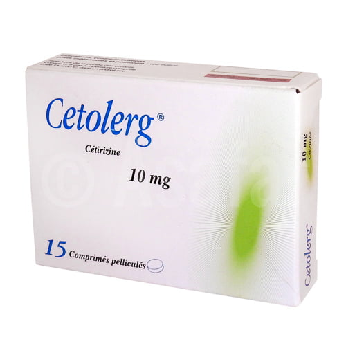 CETOLERG, 10 mg, 15 cp pellic – Fiche médicament