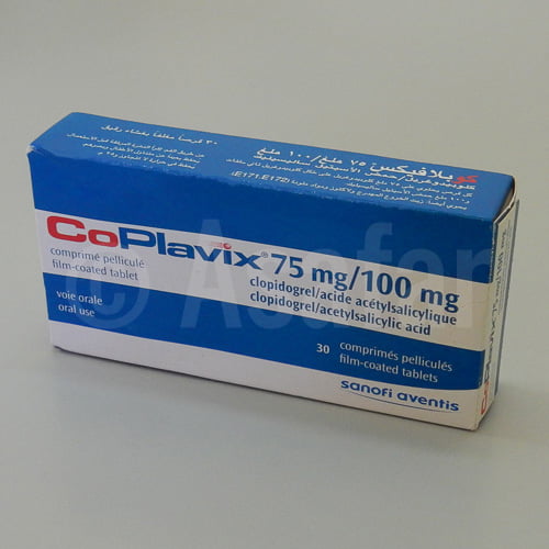 COPLAVIX, 75 mg / 100 mg, 30 cp pellic – Fiche médicament