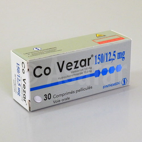 CO VEZAR, 150 mg / 12,5 mg, 30 cp pellic – Fiche médicament