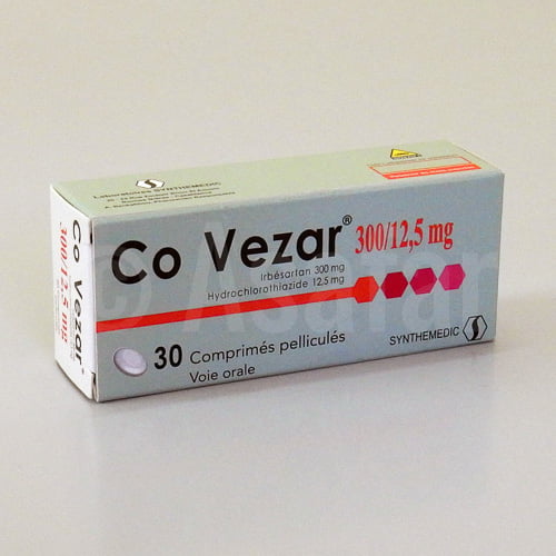 CO VEZAR, 300 mg / 12,5 mg, 30 cp pellic – Fiche médicament