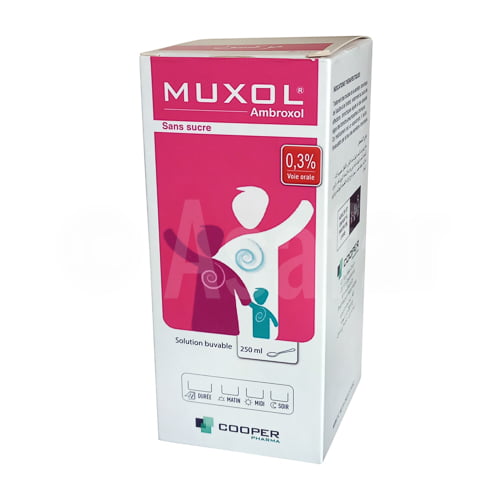 MUXOL 0,3%, 15 mg, 1 flac 250 ml – Fiche médicament