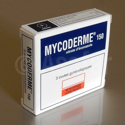 MYCODERME, 150 mg, 3 ov vag – Fiche médicament