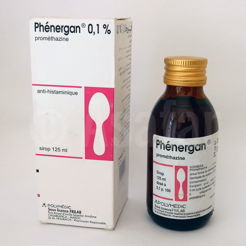 PHENERGAN 0,1%, 1 mg, 1 flac 125 ml – Fiche médicament
