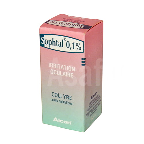 SOPHTAL, 100 mg / 5 mg, 1 flac collyre 10 ml – Fiche médicament
