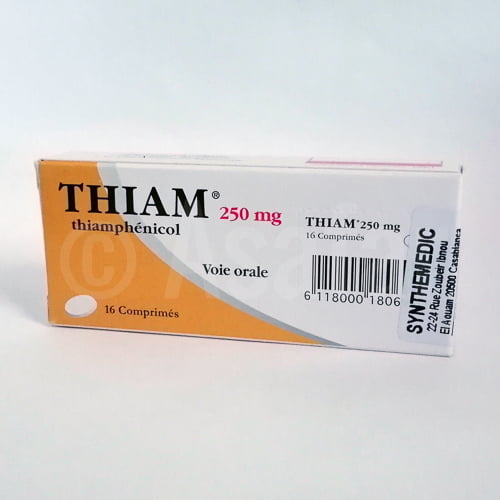 THIAM, 250 mg, 16 cp – Fiche médicament