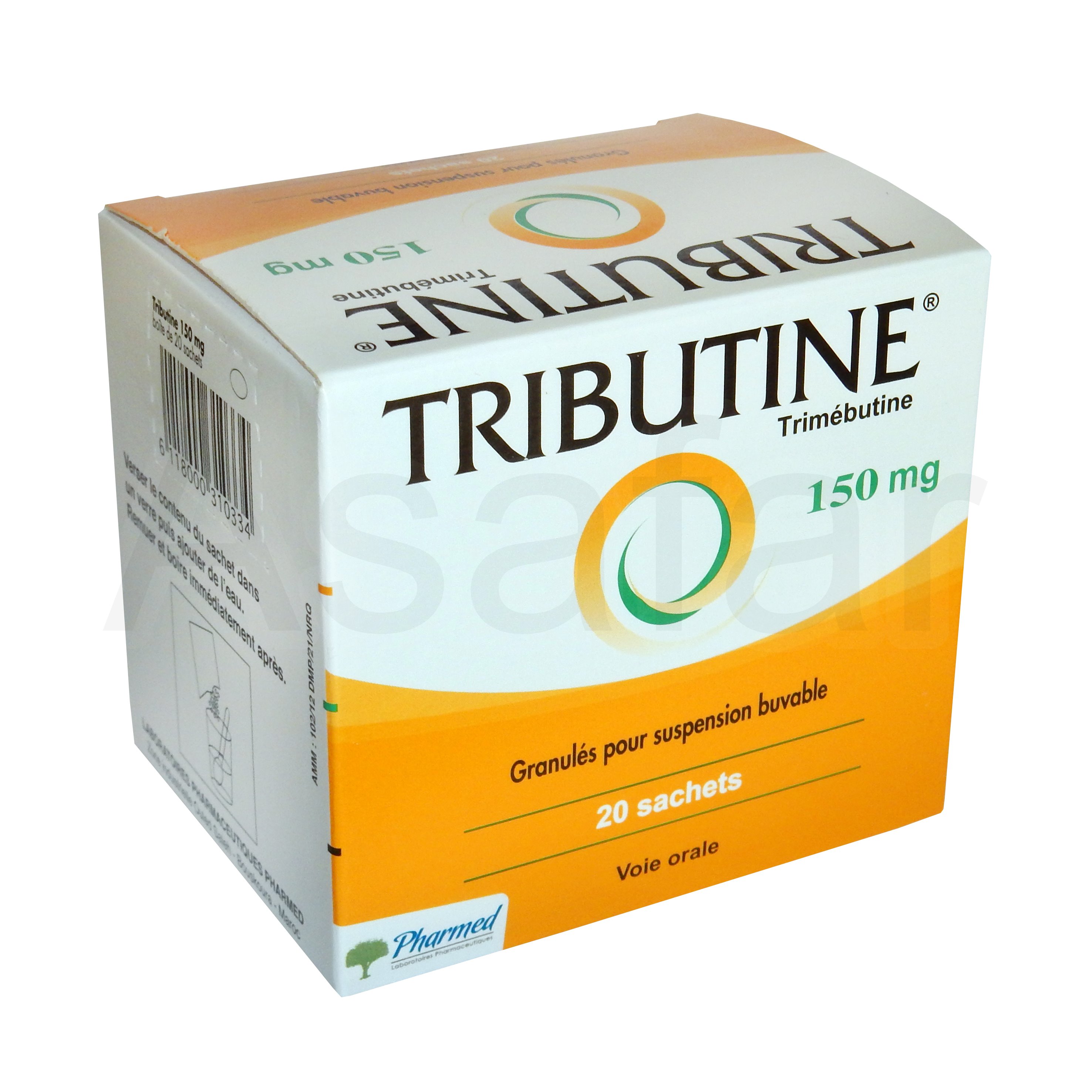 TRIBUTINE, 150 mg, 20 sach – Fiche médicament