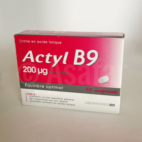 ACTYL B9, 200 microg, 30 cp – Fiche médicament