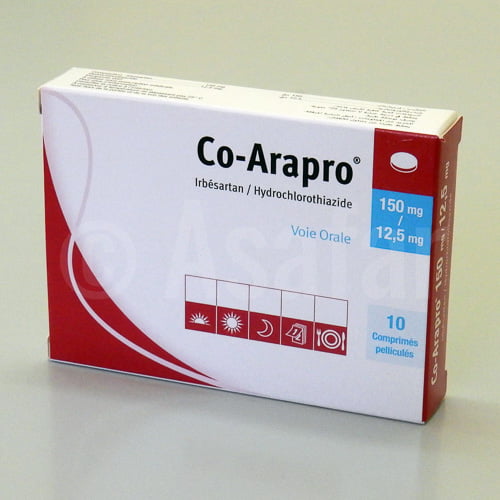 CO-ARAPRO, 150 mg / 12,5 mg, 10 cp pellic – Fiche médicament