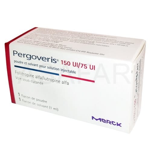 PERGOVERIS, 150 UI / 75 UI, 1 flac pdr + solv 3 ml – Fiche médicament