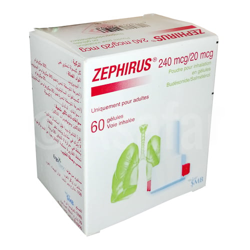 ZEPHIRUS, 240 microg / 20 microg, 1 flac PEHD 60 gél + dispo inhalateur ...