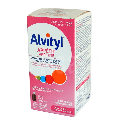 ALVITYL APPETIT, 1 flac 100 ml – Fiche médicament