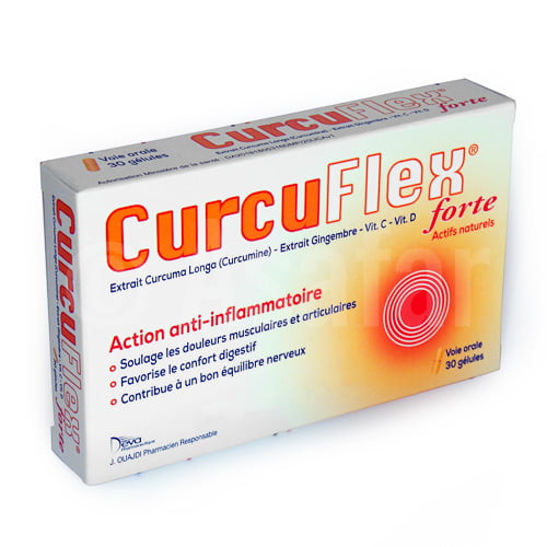 CURCUFLEX FORTE, 175 mg / 10 mg / 8 mg / 100 UI, 60 gél – Fiche médicament